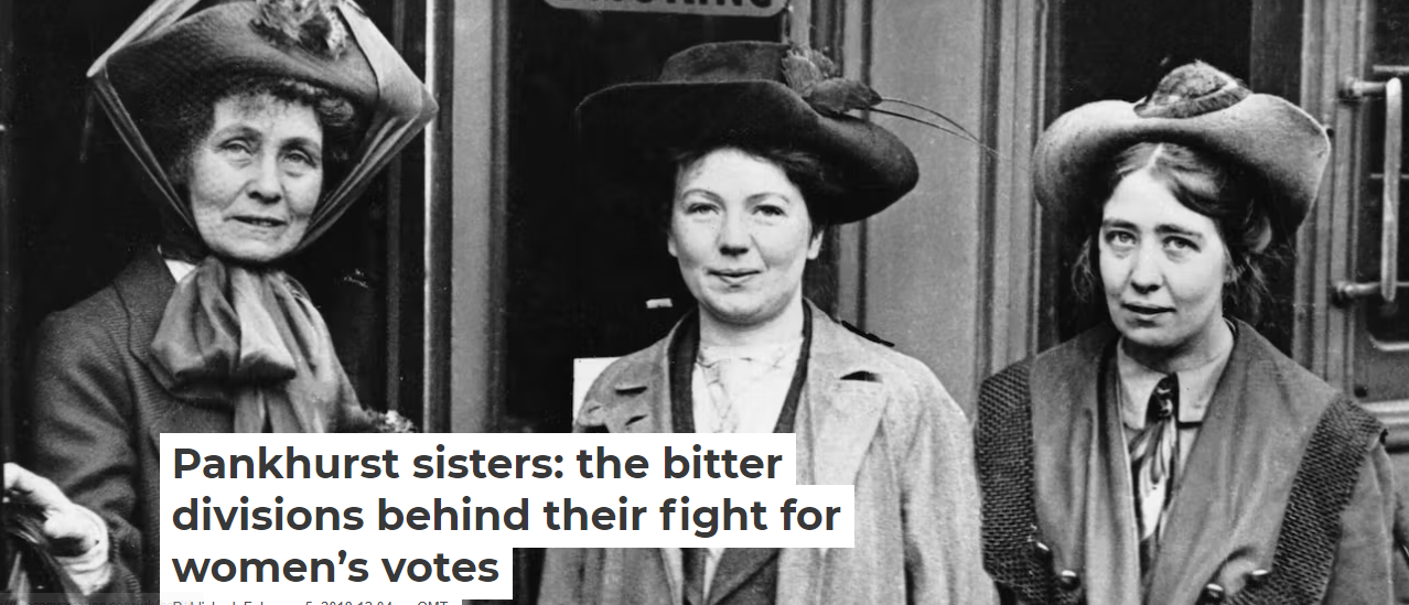 Being an active member of the Suffragettes in the early 20th century ...